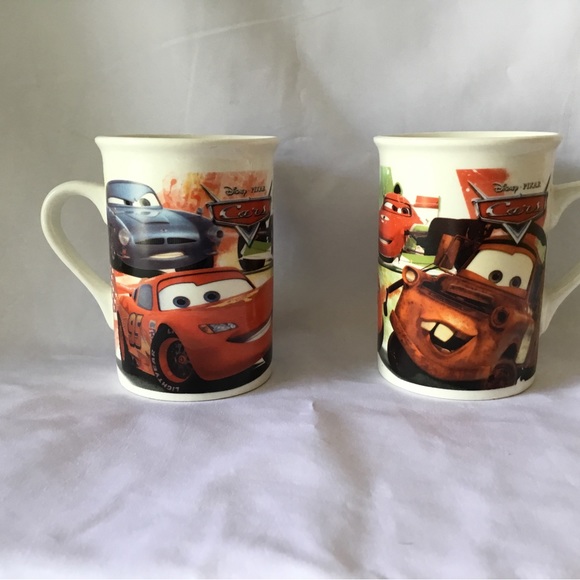 Disney | Dining | Coffee Mugs Lot Of 2 Disney Pixar And Child Helmet ...